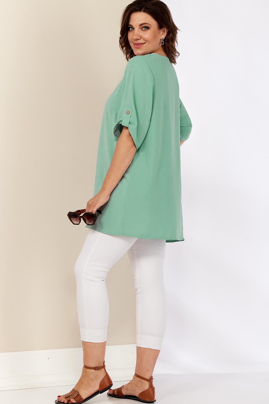 Блузка Shetti, мята (модель 4053) — Белорусский трикотаж в интернет ...