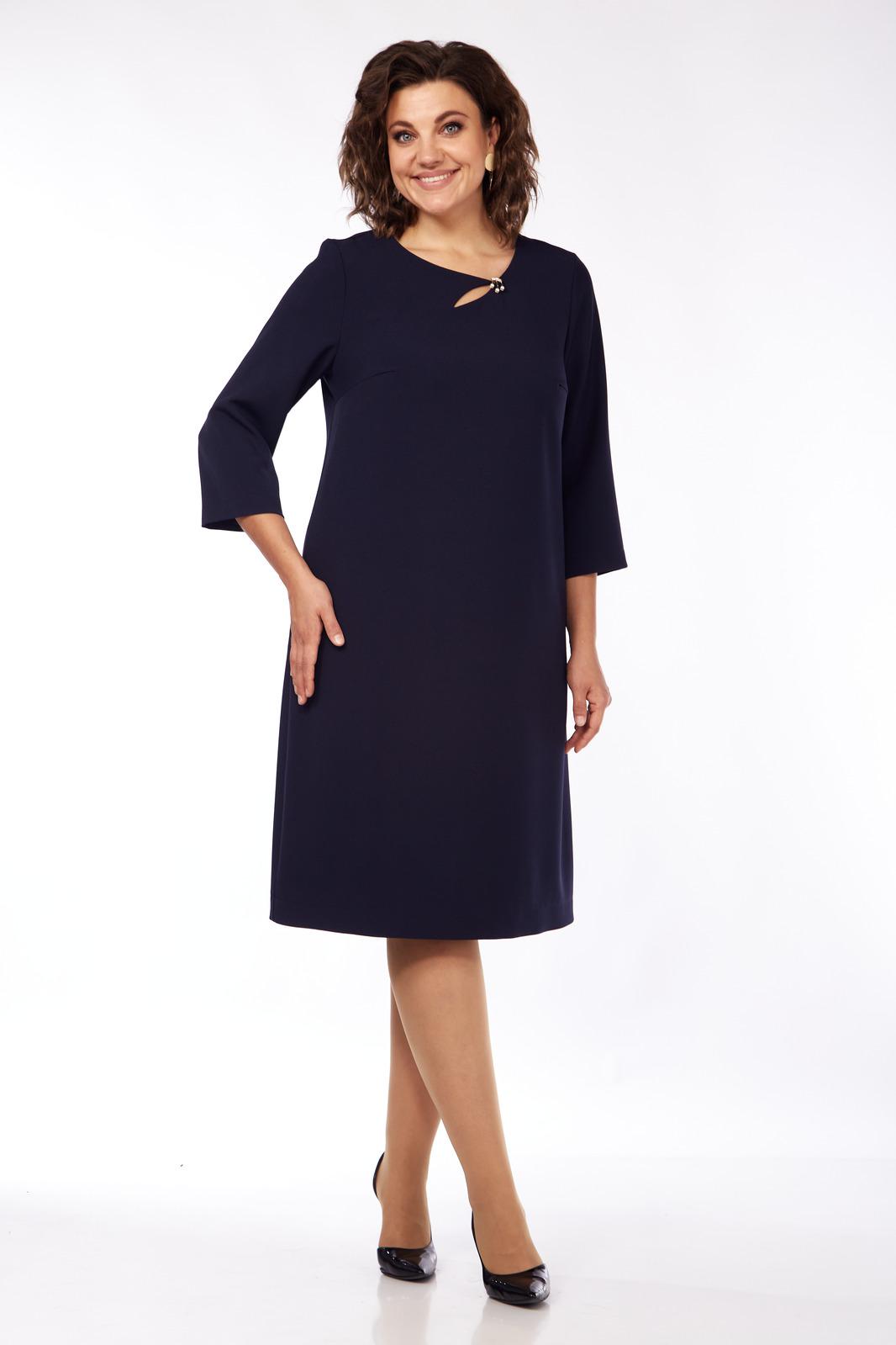 Платье VI ORO, синий (модель 1097) — Белорусский трикотаж в интернет-магазине Mirtrik