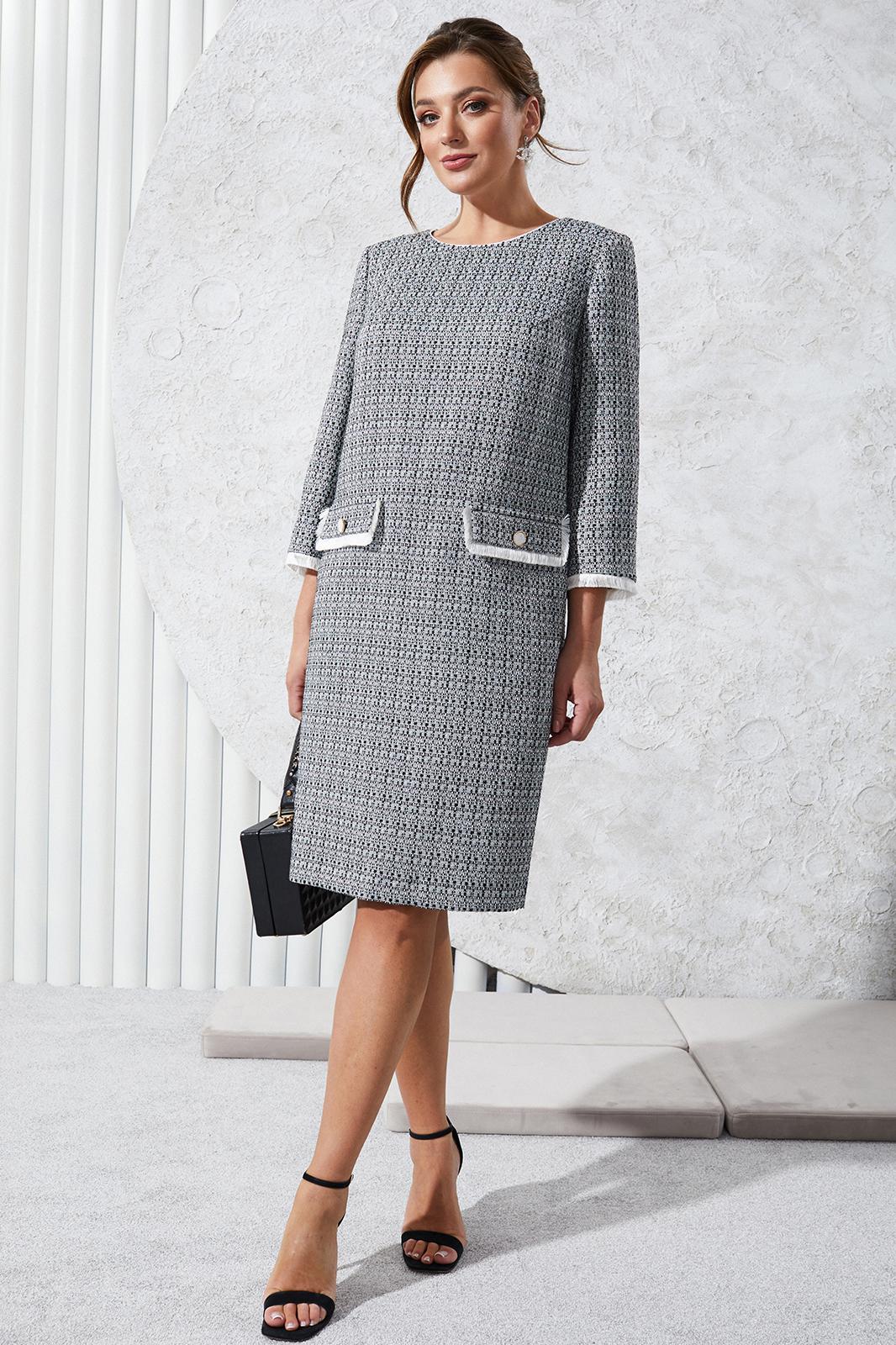 Платье Lissana, серый (модель 4587) — Белорусский трикотаж в интернет ...