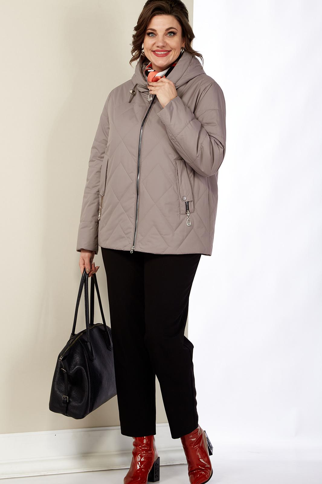 Куртка Shetti, пудра (модель 2142) — Белорусский трикотаж в интернет-магазине Mirtrik