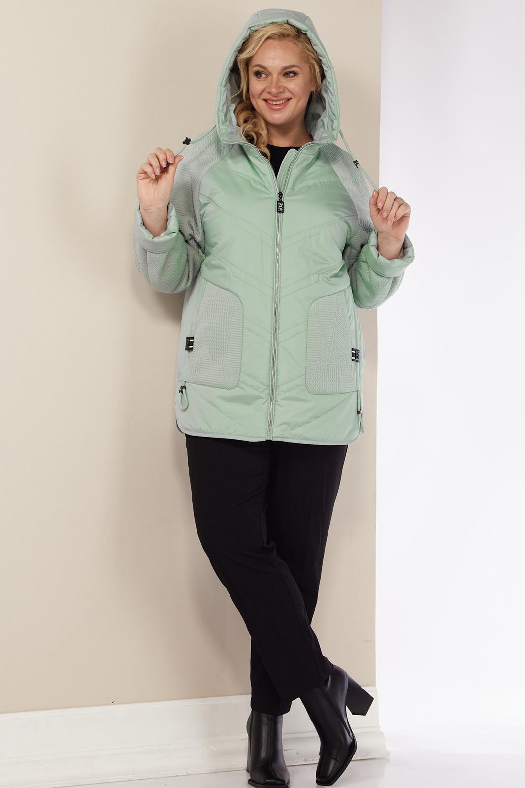 Куртка Shetti, мята (модель 2127) — Белорусский трикотаж в интернет-магазине Mirtrik