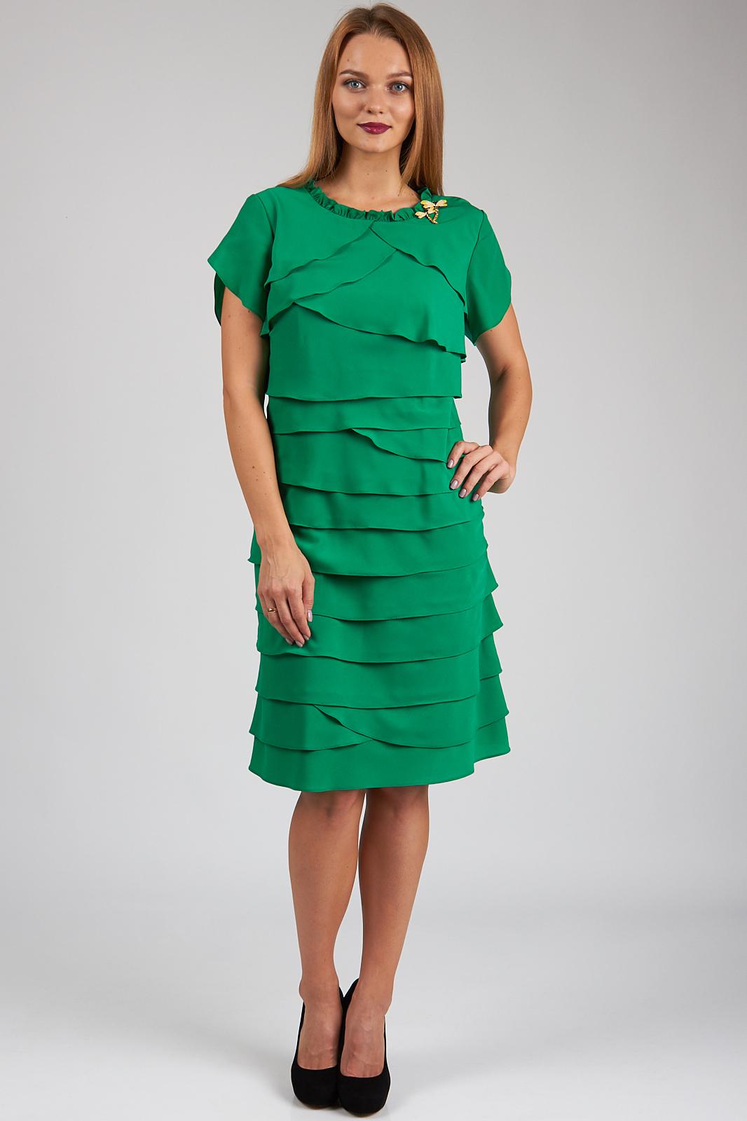 Платье SVT-fashion, зеленые тона (модель 468) — Белорусский трикотаж в ...