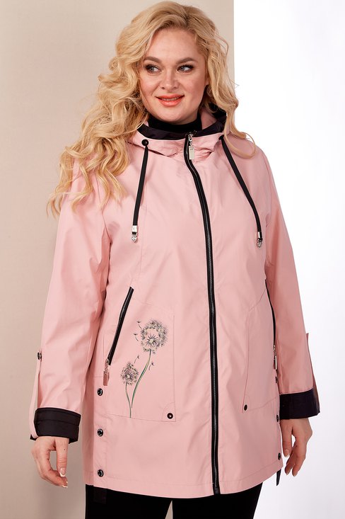 Куртка Shetti, пудра (модель 2116) — Белорусский трикотаж в интернет-магазине Mirtrik